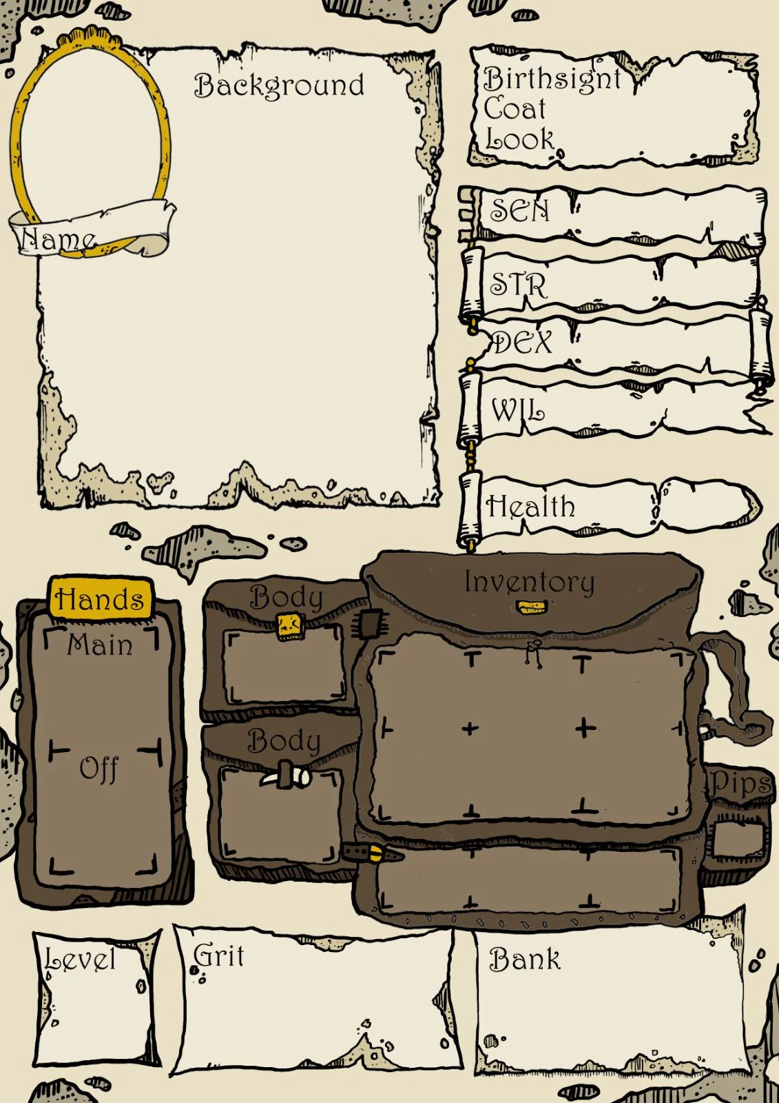 Mausritter add-ons tagged with 'character sheet' - Mausritter Library