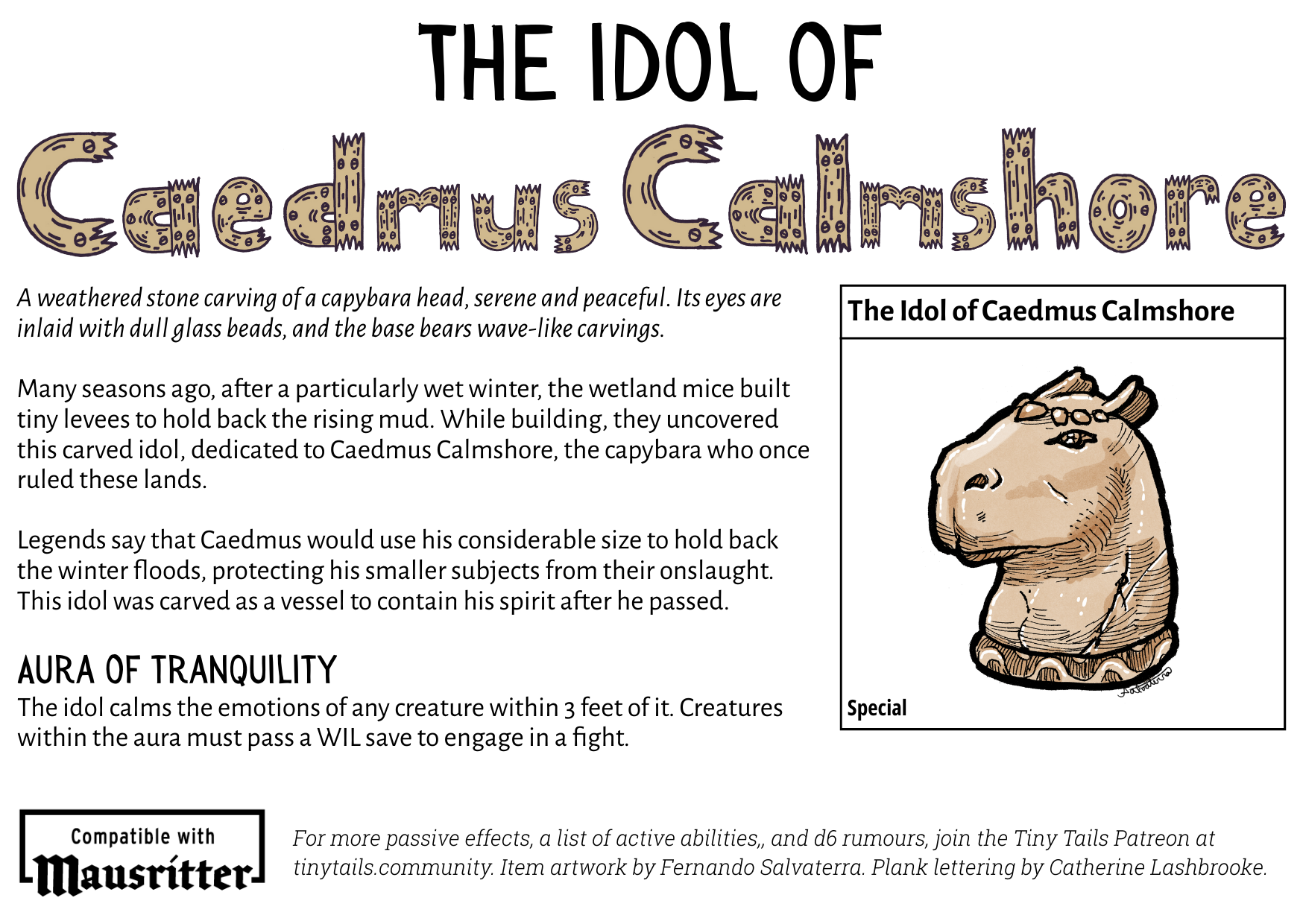 Items for Mausritter - Mausritter Library